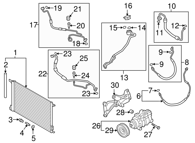8W0-820-803-A - A/C Compressor 2017-2024 Audi | Audi Parts Store