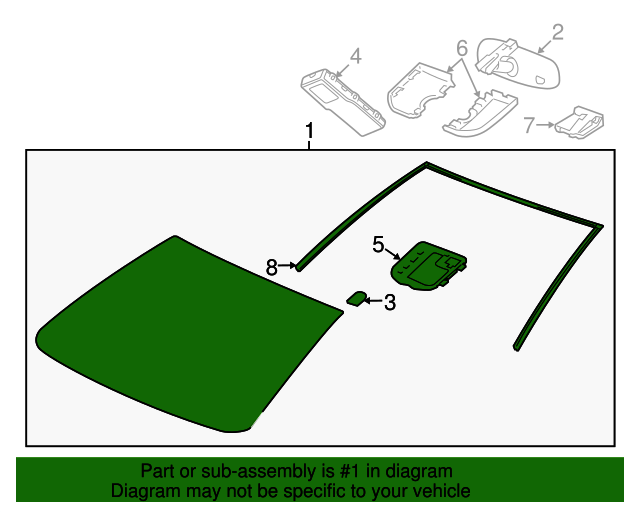 42491198 GM Windshield | GM Parts Store