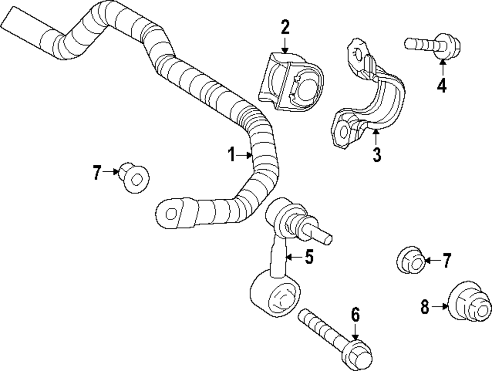 48832-10010 - 2023-2024 Toyota GR Corolla - Stabilizer Bar Bracket ...