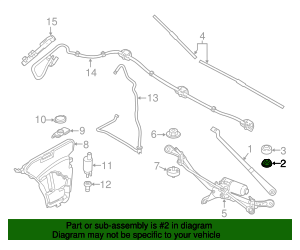 7146971889 - 2000-2025 BMW Wiper Arm Nut (07-14-6-971-889) | BMW of ...