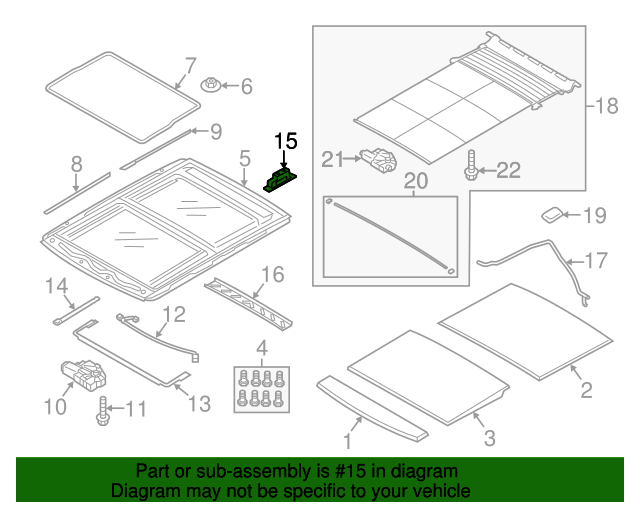2014-2022 Land Rover Range Rover Sport Deflector Repair Kit LR057364 ...