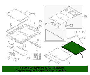 LR038285 - Fixed Glass 2013-2022 Land Rover | Land Leaping Genuine ...