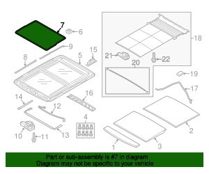 Genuine OEM Glass Weather-Strip Part# LR038288 Fits 2013-2022 Land ...