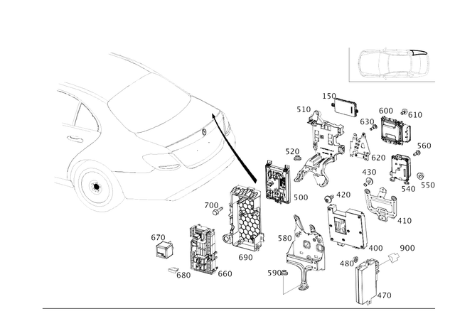 000-900-23-32 - Control Unit, Complete 1995-2023 Mercedes-Benz ...