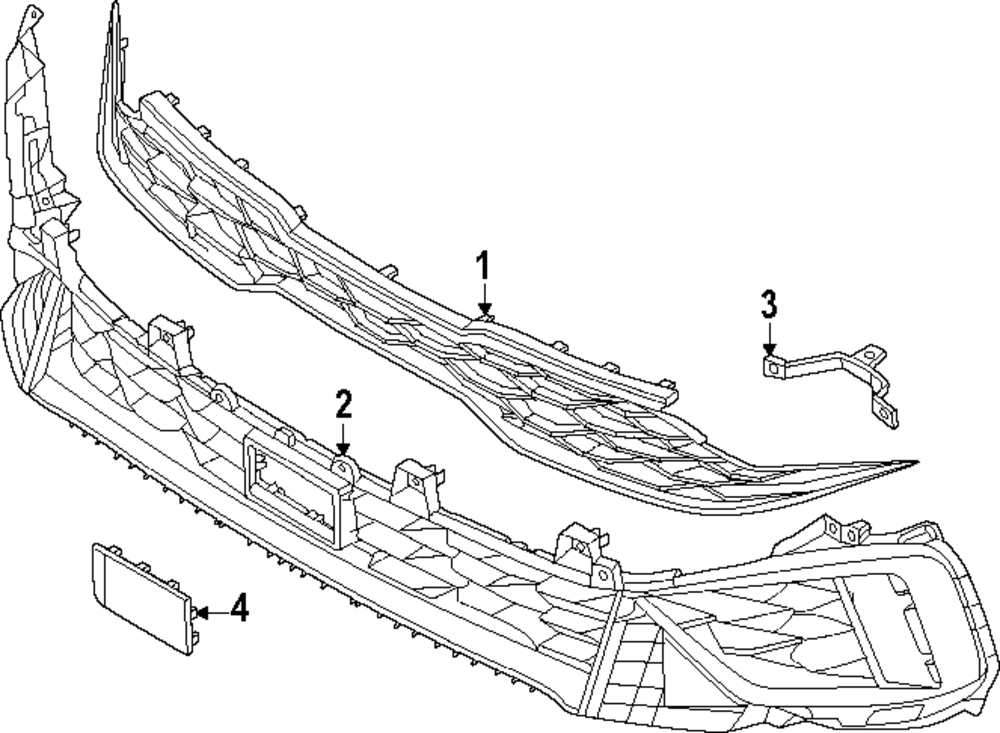 2025 Kia K5 Upper Grille 86351-L2CB0AHV | TascaParts.com