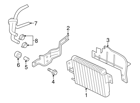 Oil Cooler for 2010 Mitsubishi Outlander | Mitsubishi Parts Warehouse