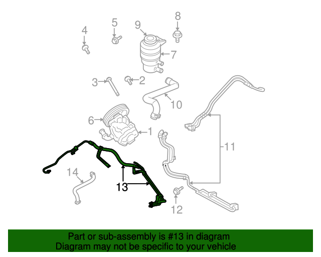 2007-2017 Mopar Pressure Hose 05105788AM | Mopar Parts Canada
