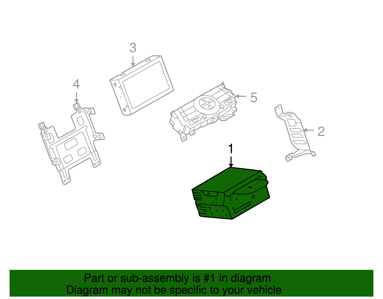 2013-2017 Infiniti Am/fm Cd 259159GE1A | INFINITI Canada Parts ...