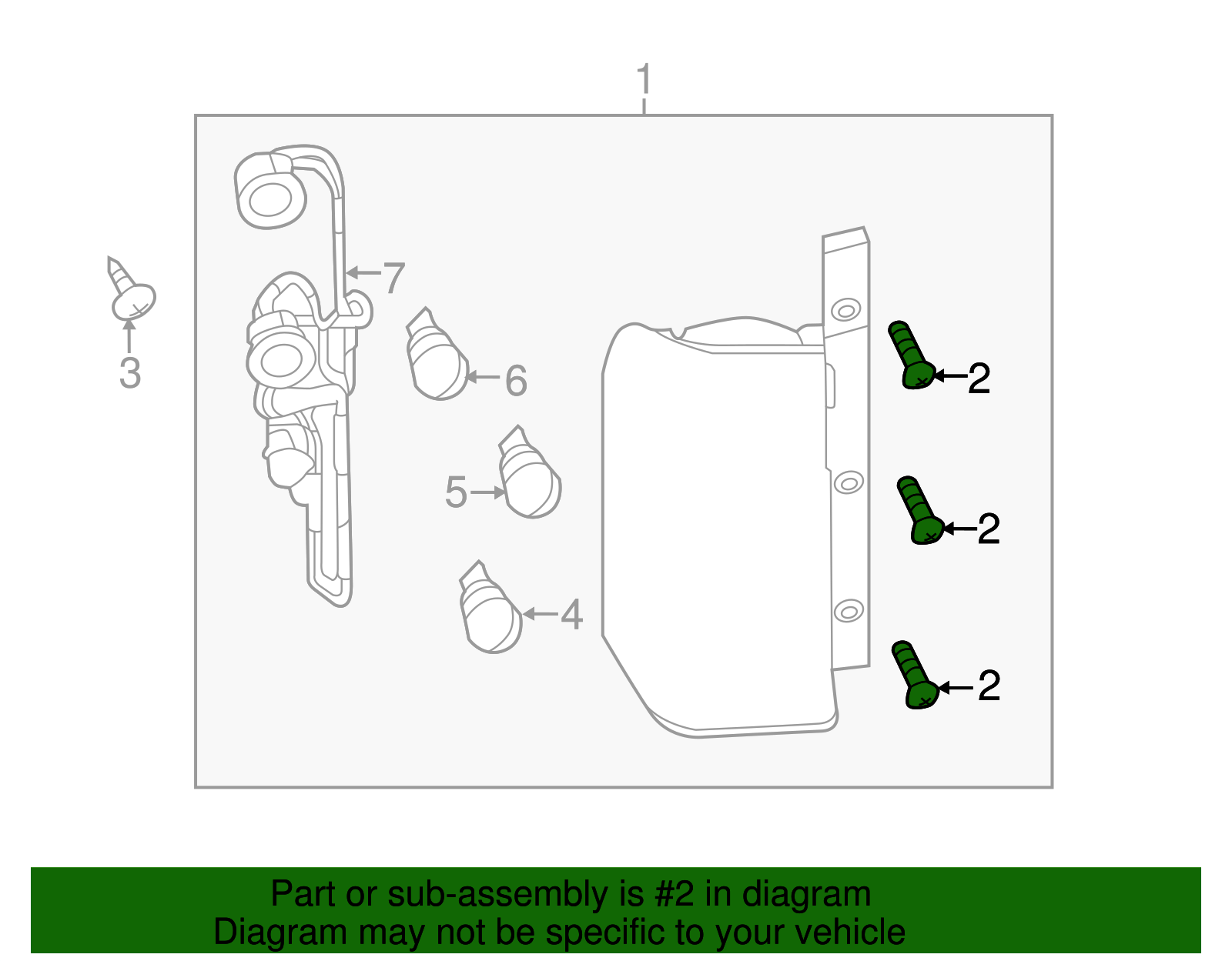 2004-2025 Nissan Tail Lamp Assembly Screw 63849-4N00A | Nissan Parts Plus