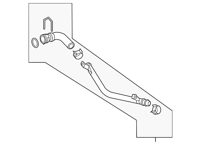 2011-2017 Volkswagen Touareg Lower Hose 7P0-121-070-AR | OEM Parts Online