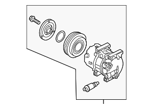 97701-A9000RU - Compressor Assembly 2015-2021 Kia Sedona | Kia.Parts Store