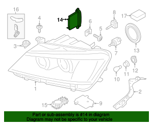 63-11-7-440-882 - Headlight Control Module 2015-2018 BMW ...