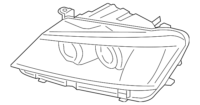 63117276995 - 2011-2014 BMW X3 Headlamp Assembly (63-11-7-276-995 ...
