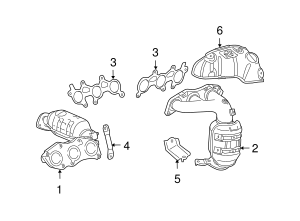 17168-31021 - Heat Shield For 2007-2015 Lexus RX350 | Lexus OE Parts