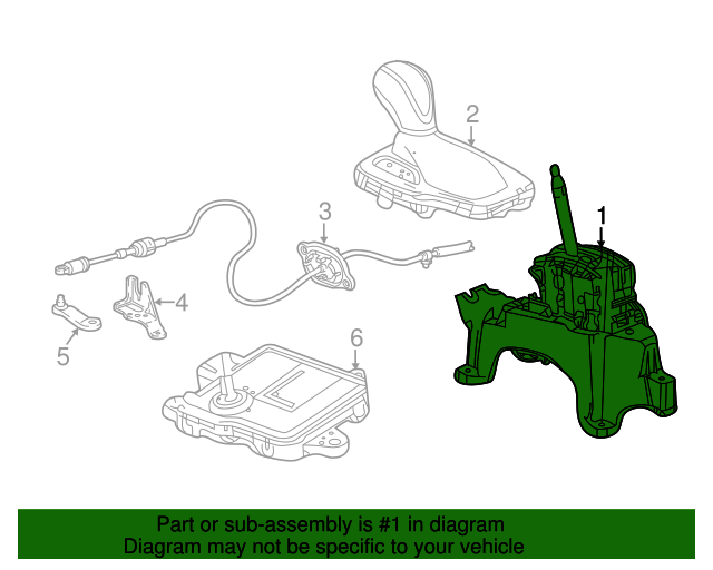 39224645 GM Automatic Transmission Control Lever Assembly | GM Parts Store