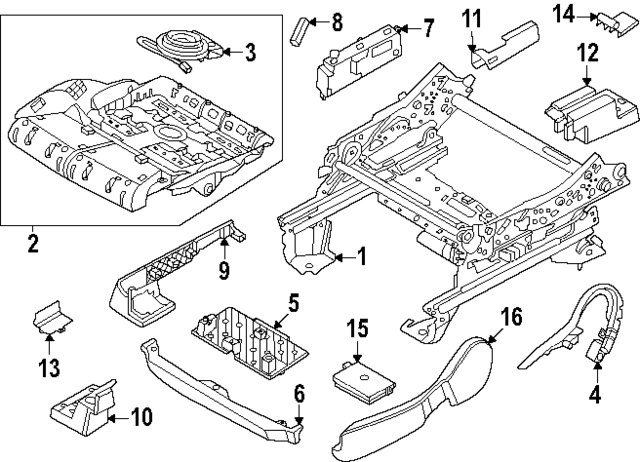 2024-2025 Lincoln Nautilus Base Seat R2TZ-5862526-CA | TascaParts.com