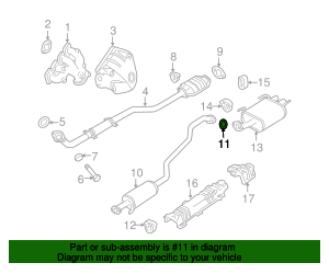 2002-2006 Nissan Sentra Front Muffler Seal 20695-6N200 | Nissan Parts OEM