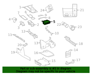 2021-2024 Toyota Sienna Console Tray 55620-08060-B0 | Toyota Parts Center