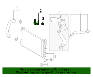 2020-2022 Hyundai Venue Radiator Assembly Upper Bracket 25333-K2000 ...