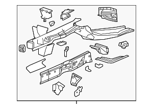 84141959 GM Driver Side Front Compartment Side Rail | GM Parts Store