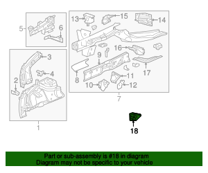 2016-2020 Buick Envision Outer Bracket - Driver's Side (LH) 23260858 ...
