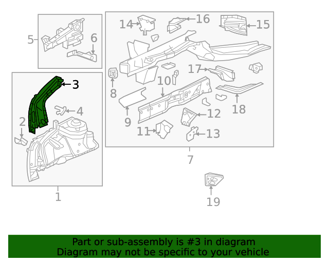 2016-2020 Buick Envision Front Driver Side Wheelhouse Panel Upper Outer ...