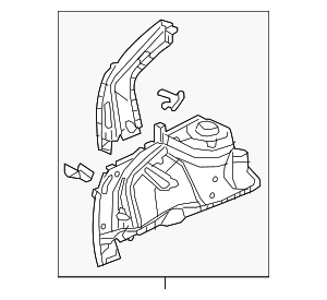 2016-2020 Buick Envision Front Passenger Side Wheelhouse Panel 84156932 ...