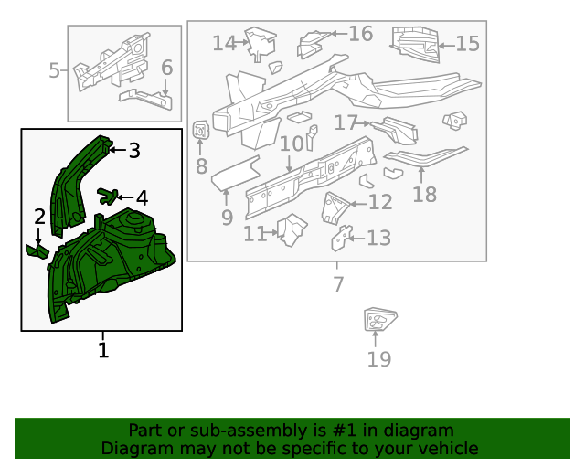 84156931 - Front Driver Side Wheelhouse Panel 2016-2020 Buick Envision ...