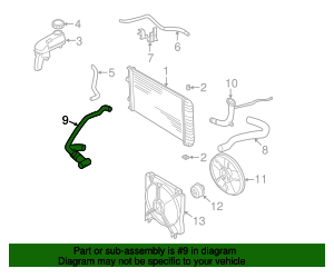 1996-2002 GM Radiator Outlet Hose 22679467 | GMPartsDirect.com