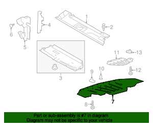 FR3Z-17626-B - Under Cover 2015-2017 Ford Mustang | Ford OEM Parts Direct