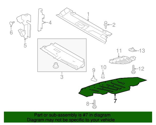 FR3Z-17626-B - Under Cover 2015-2017 Ford Mustang | Ford OEM Parts Direct
