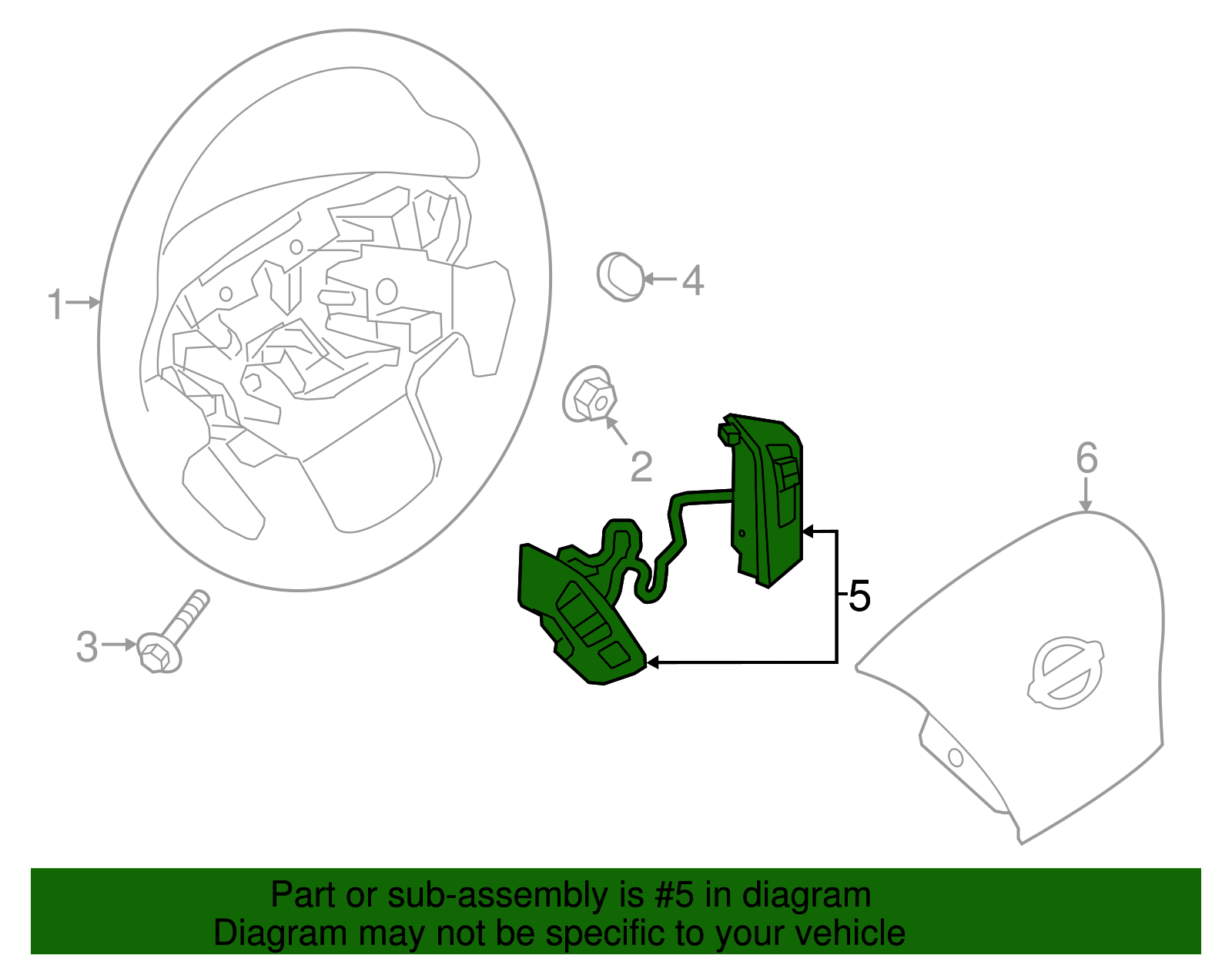 25550-EZ08B - Cruise Switch - 2016-2018 Nissan | Nissan OEM Parts Direct