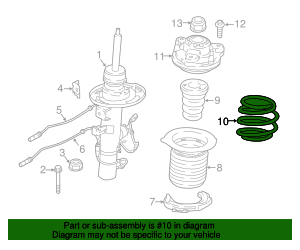 2019-2024 BMW Coil Spring 31-33-6-884-929 | BMWPartsDirect.com