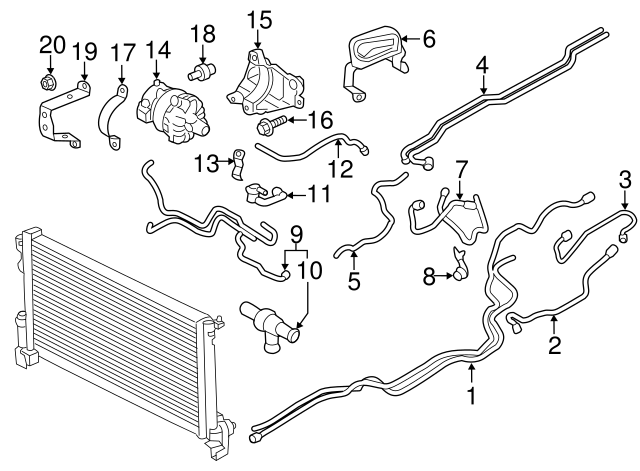 31338396 - Drive Motor Inverter Radiator Hose Adapter - 2016-2021 Volvo ...