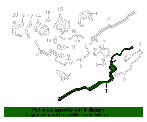 31368524 - Coolant Hose 2016-2022 Volvo | AutoNation Parts