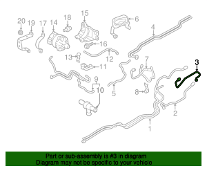 31338404 - Drive Motor Inverter Radiator Hose - 2016-2021 Volvo | Volvo ...