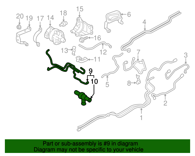 32263990 - Hose & Tube Assembly 2016-2024 Volvo | AutoNation Parts