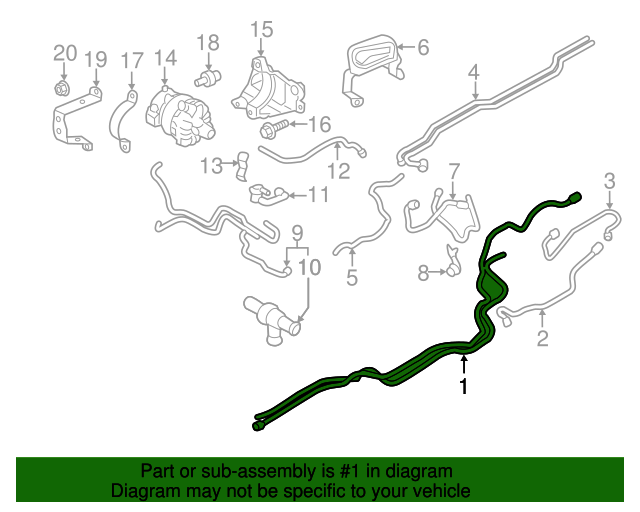31368524 - Coolant Hose - 2016-2020 Volvo | Volvo OEM Parts Direct