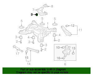 2008-2017 GM Rear Upper Suspension Control Arm Ball Joint 92287353 GM ...
