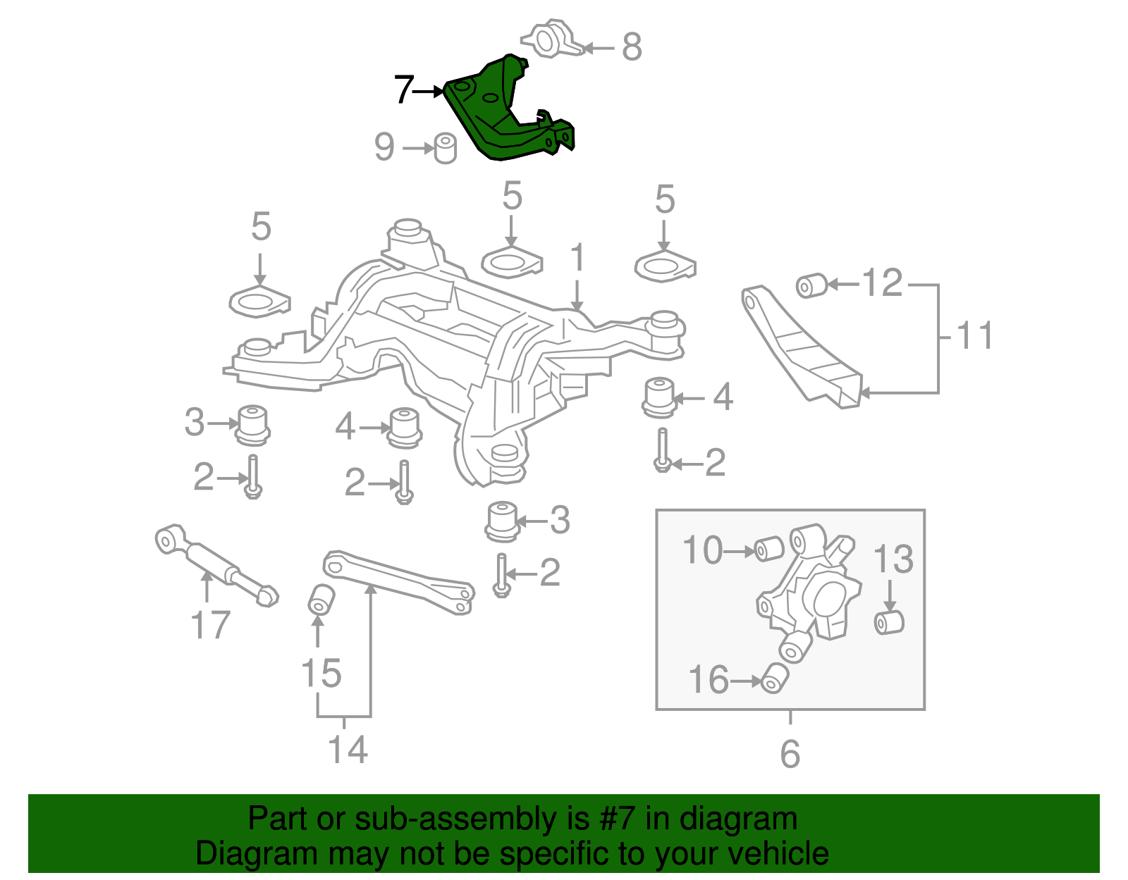 2008-2011 GM Rear Suspension Upper Control Arm 92458015 | Partners Chevy