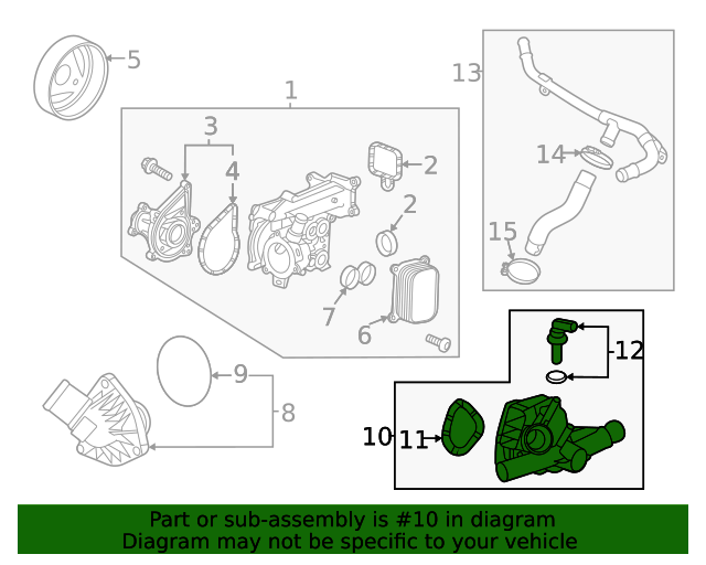 2020-2023 GM Water Outlet 55512491 | NewGMParts.com