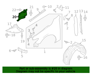 2019-2023 Mazda Inner Shield BDTS-56-34ZA | RealMazdaParts.com