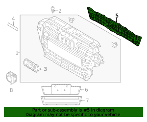 8R0-853-692-B - Plate 2013-2017 Audi Q5 | Audi OEM Parts