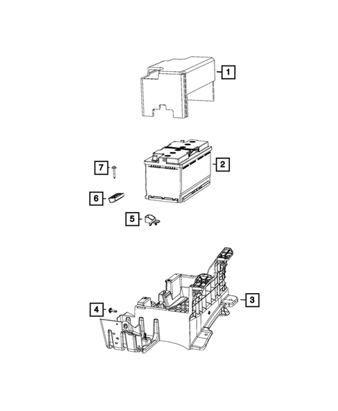 Battery, Battery Tray and Cables for 2019 Ram 1500 | Mopar America