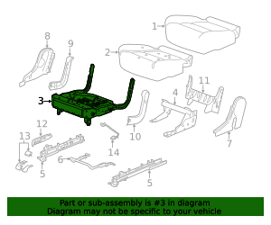 2018-2020 GM Cushion Frame 84646382 | GMPartsDirect.com