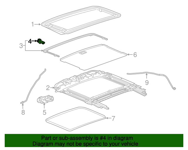 2010-2022 Chevrolet Camaro Sunroof Air Deflector Bracket 92224613 ...