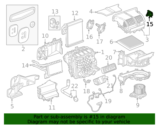 2023 GM HVAC Defrost Mode Door Actuator 13545733 | GMPartsDirect.com