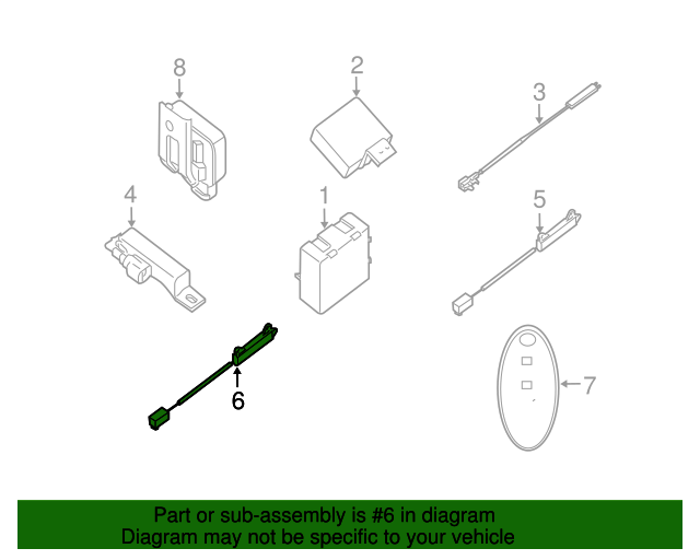 2007-2015 Nissan Antenna Assembly 285E5-89915 | TascaParts.com