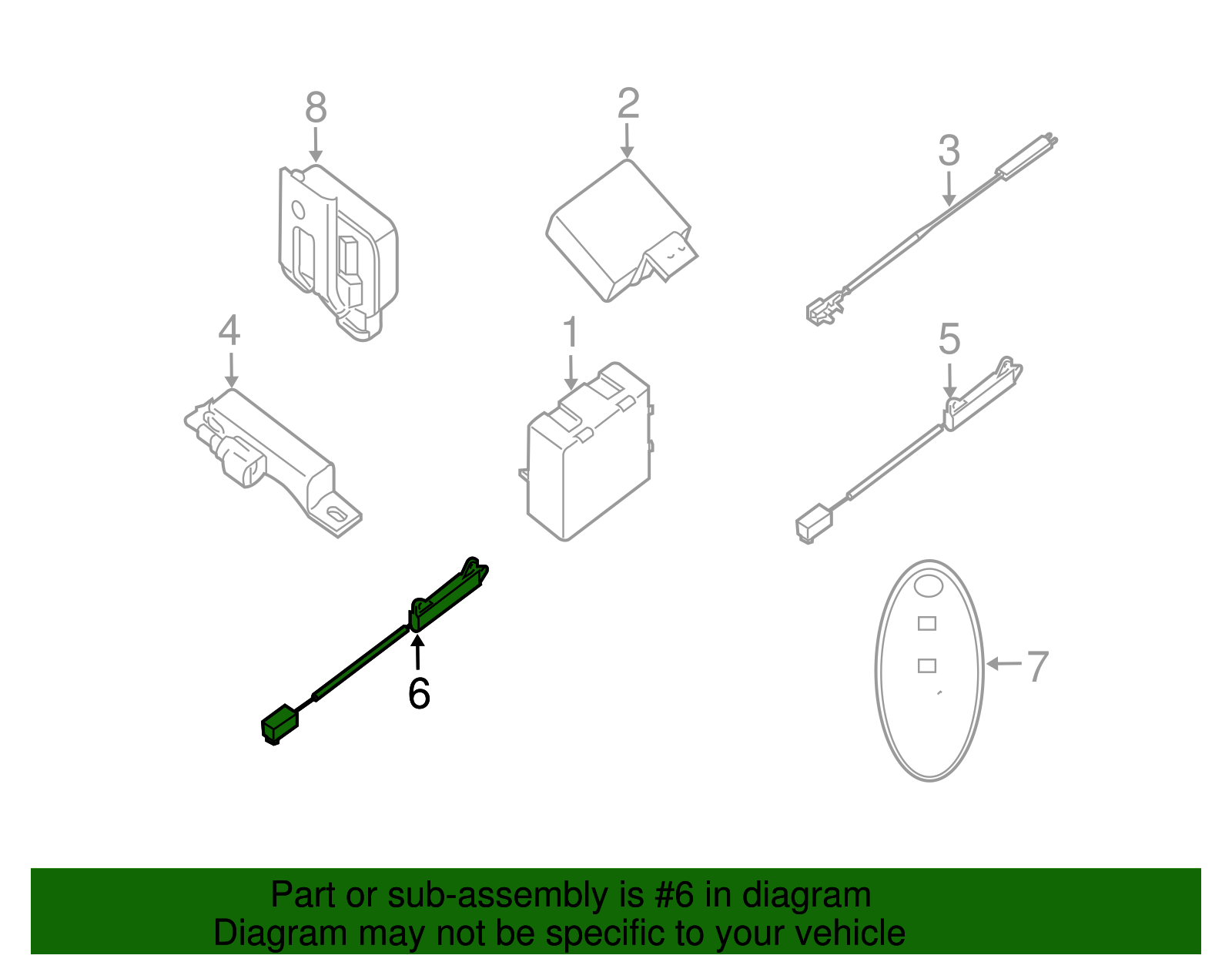 2007-2015 Nissan Antenna Assembly 285E5-89915 | My Nissan Part
