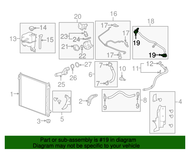 2005-2011 Cadillac STS Multi-Purpose Clamp 11518516 | GMPartsDirect.com